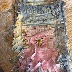 Bags | Handmade Boho Blue Jean Shoulder Bag One Of A Kind | Poshmark